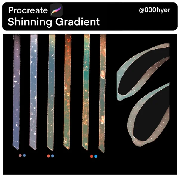 Luminous Lettering & Decorative Accents Procreate Brushes (Free ...