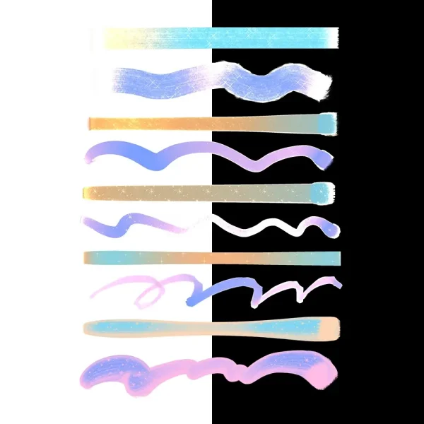 Shimmering Glitter Effects Procreate Brushes (Free) - Brushonic